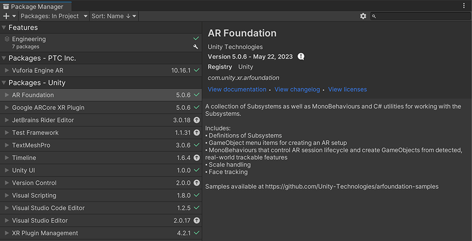AR Foundation - Vuforia Engine Library AR Foundation - Vuforia Engine Library